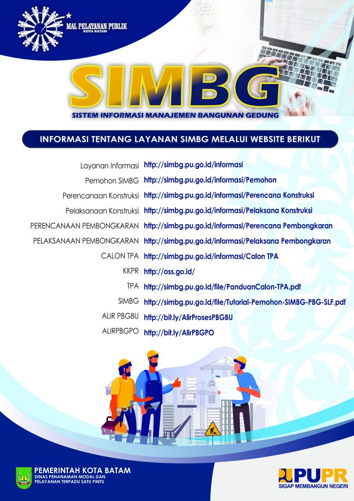 Sistem Informasi Manajemen Bangunan Gedung (SIMBG) – DPMPTSP Kota Batam